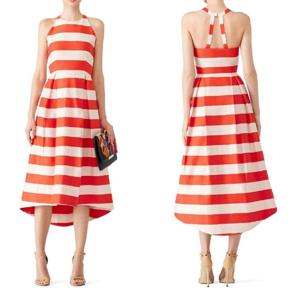 Paper Crown | Dresses | Paper Crown Orange Striped Gobi Dress | Poshmark